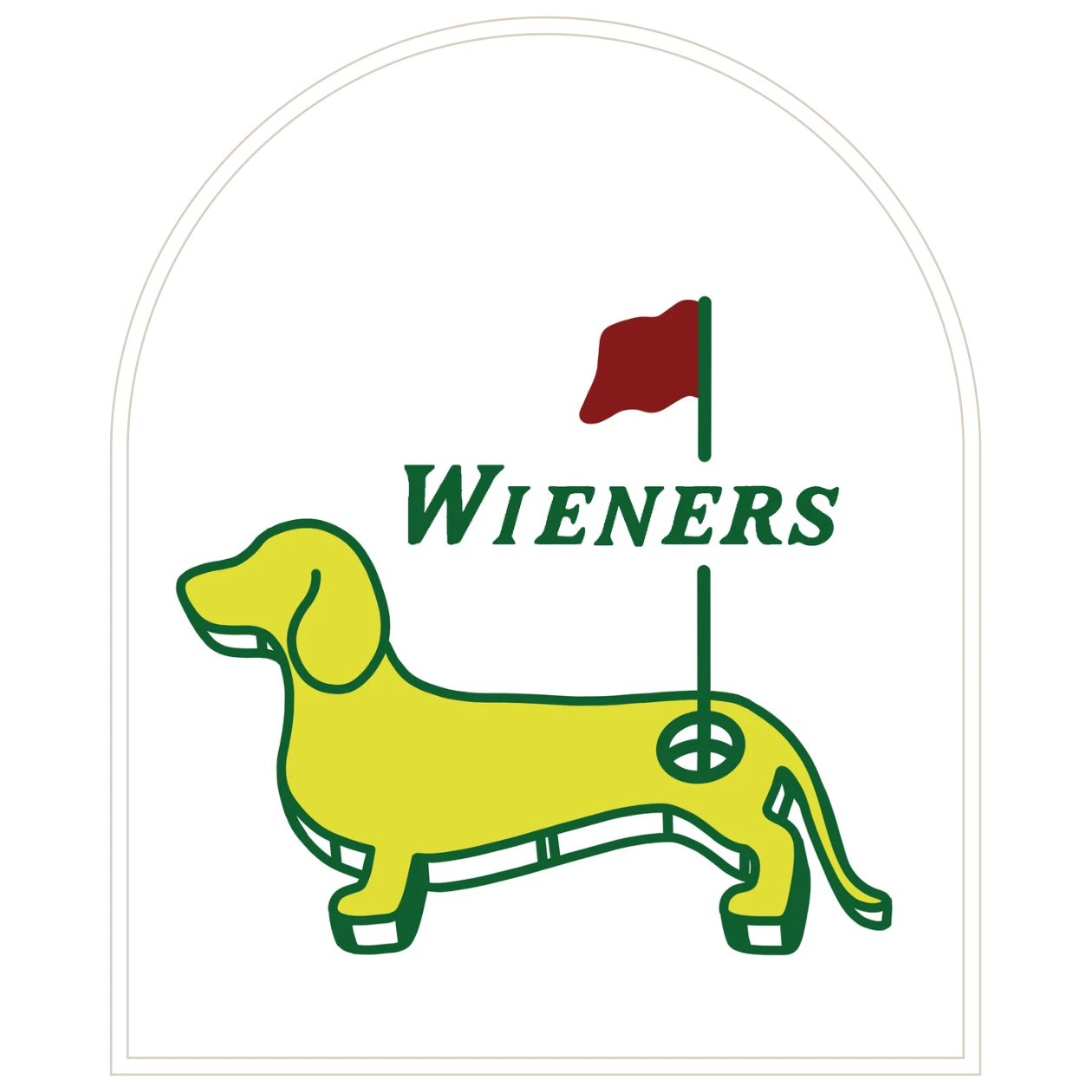 Weens On The Greens | Masters & Golf Inspired | Dachshund Golf – WOOF ...